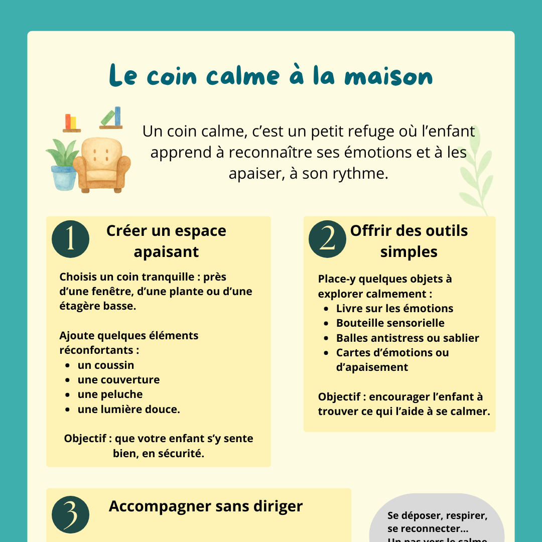 Fiche gratuite – Coin calme (PDF à télécharger) – Ludo-Pédago